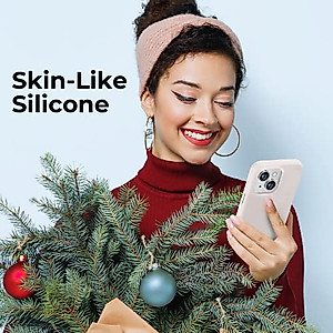 Mkeke Magnetic for iPhone 14 Case for iPhone 13 Case [Designed for MagSafe] Liquid Silicone Shockproof Protective Phone Cover with Soft Microfiber Lining for Apple iPhone 13/14 (6.1"), White