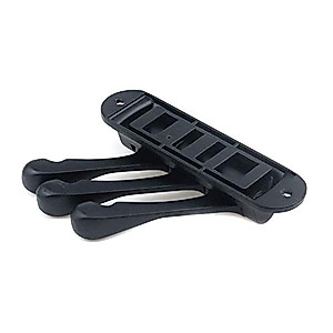 Coshar Swivel Hook Swing Arm Triple Hook Coat Towel Rack Clothes Hanger for Bathroom Kitchen Garage, Zinc Alloy (Black)