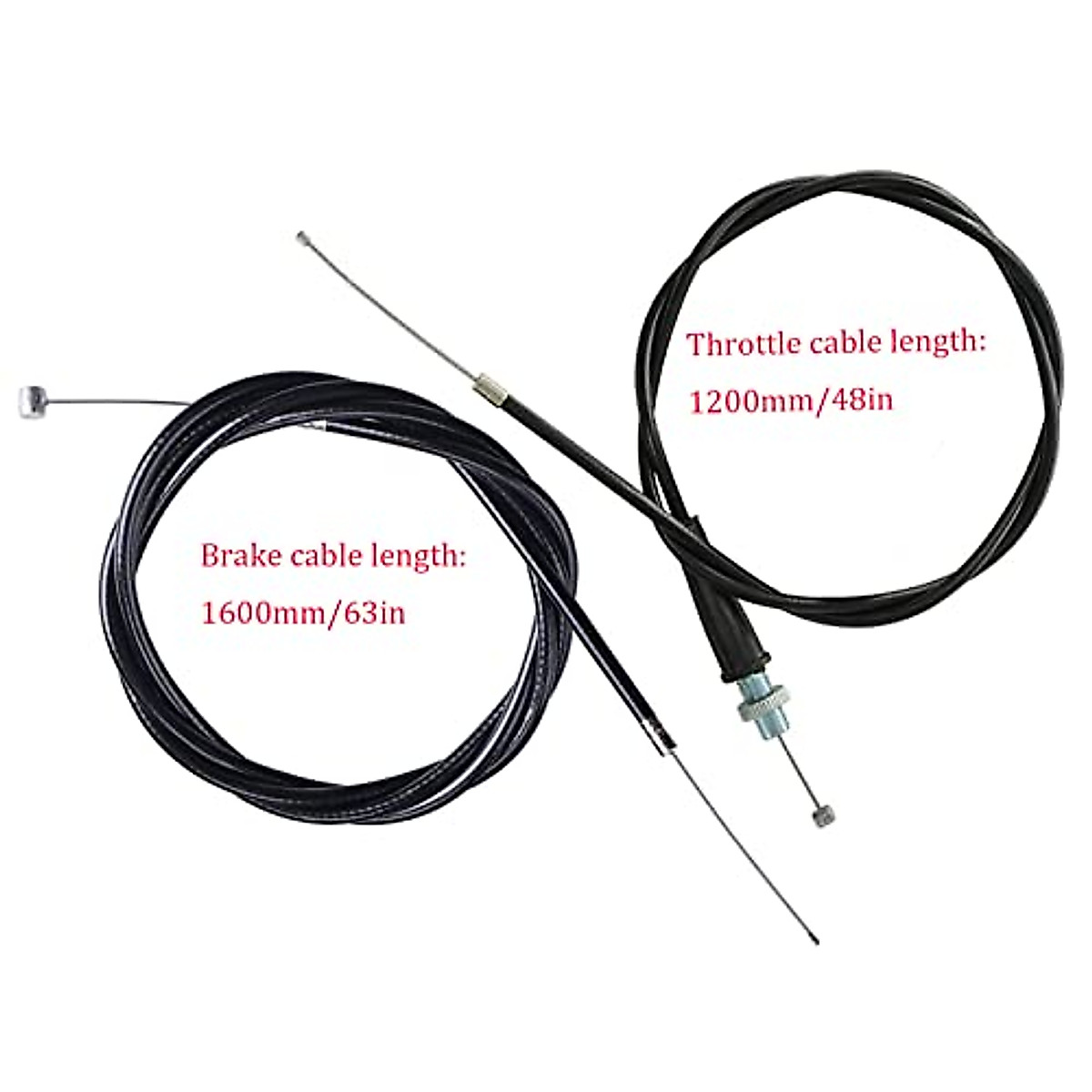 Left Right Handle &Left Brake Lever &Brake Cable &Throttle Cable And Throttle Clamp Cable Brake Lever Kit Fit For Pit Dirt Motor Bike Mini Bike XR100 CRF70 CRF80 - Mb165 Mb200 196cc 200cc 5.5hp 6.5hp