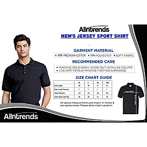 ALLNTRENDS Men's Polo T Shirt US Army Embroidered Military USA Army (L, Forest Green)