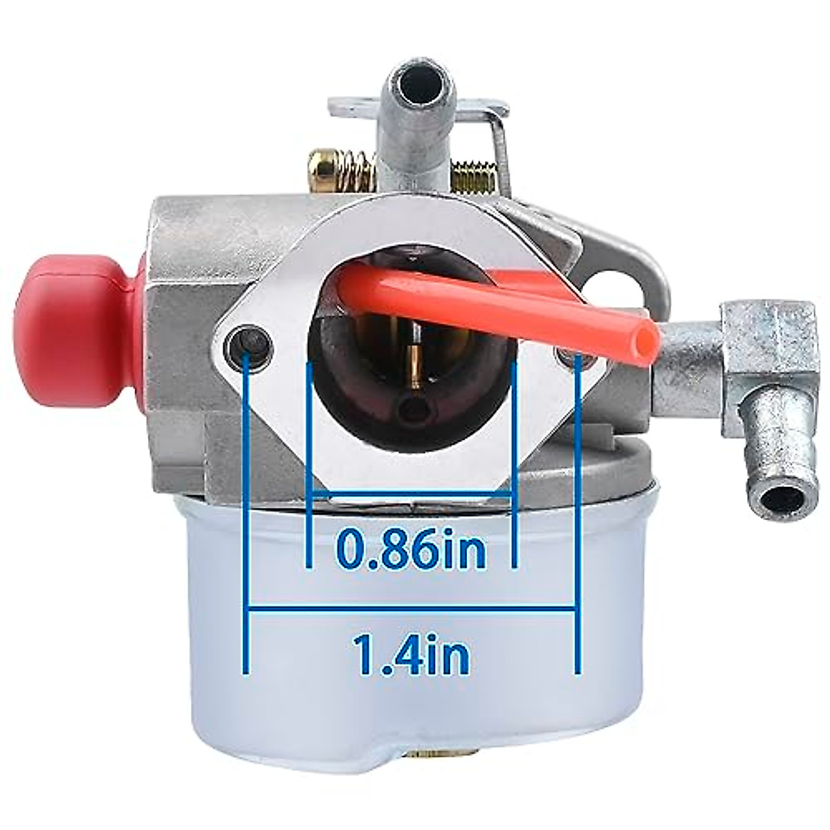 FitBest 640338 Carburetor with Gasket replaces Tecumseh 640262 640262A 640271 640274 640350 fits Tecumseh LEV100 LEV115 LEV120 OVRM120 Toro 20016 20017 20018 Lawnmower Engines