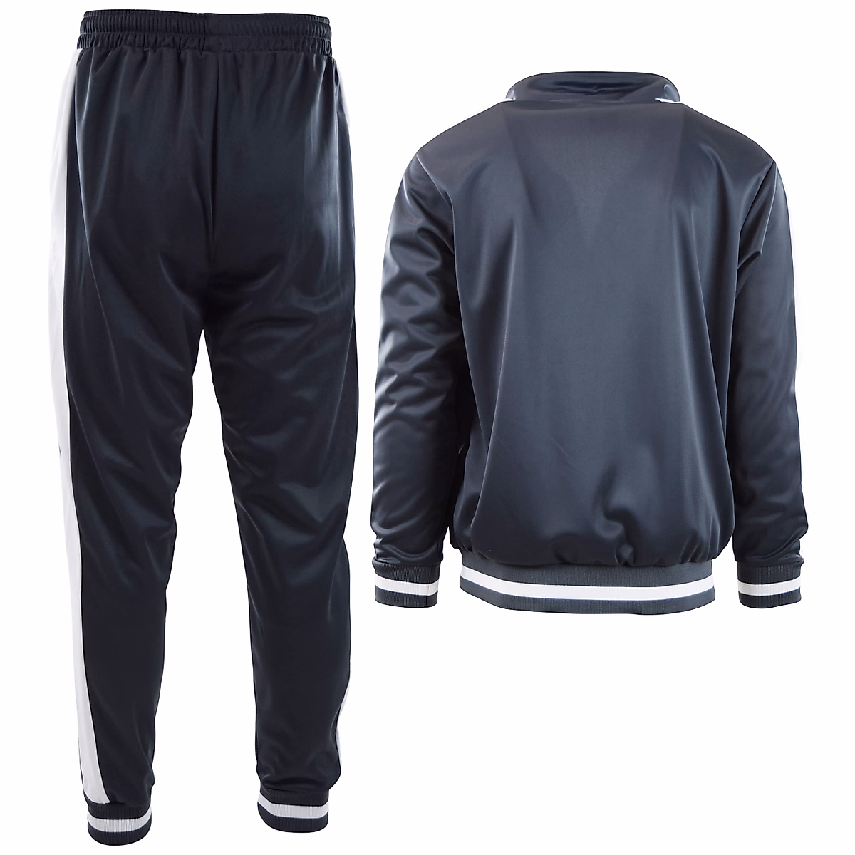 ChoiceApparel Mens Athletic 2 Piece Tracksuit Set (XL, 877-Charcoal)