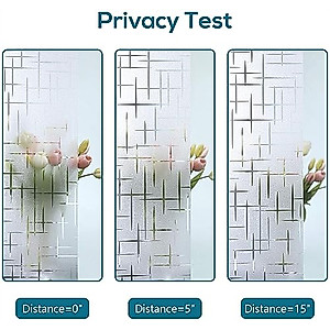 Window Film 3D Frosted Window Film Privacy Protection Vinyl Glass Static Cling Non Adhesive Film Matte Stained Glass Window Sticker for Home Glass Window Clings (Size : 30x100 cm)