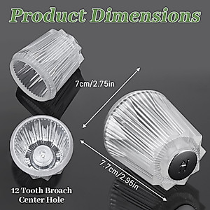 Shower Knob Replacement Compatible with Price Pfister Contessa & Windsor Tub and Shower Faucet Shower Knobs, Shower Knobs 2 Piece Replacement for Pfister Shower Handle Replacement, Clear Acrylic