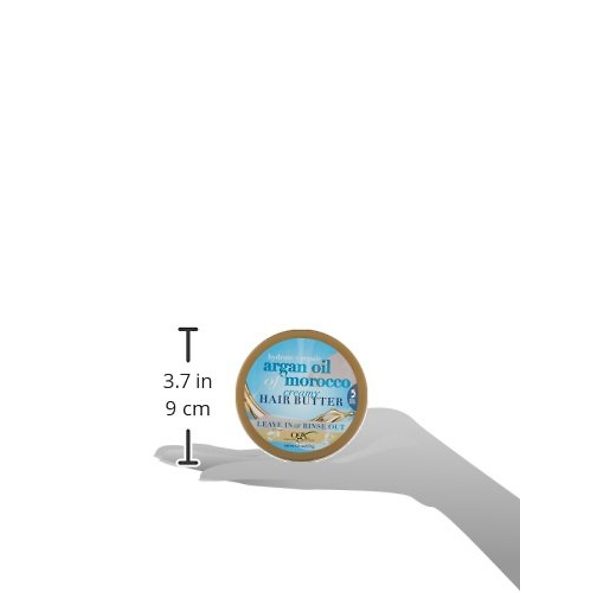 OGX Hydrate & Repair + Argan Oil of Morocco Creamy Hair Butter, Deep Moisturizing Leave-In or Rinse Treatment for Dry Hair, Paraben-Free, Sulfated-Surfactant Free, 6.6 oz