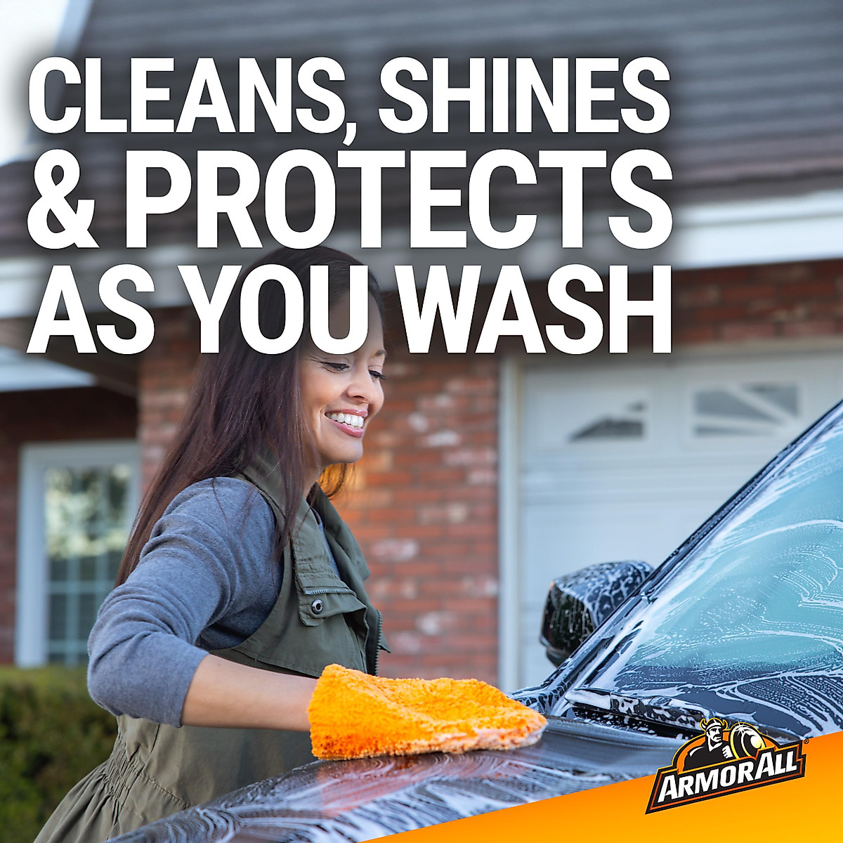 Ultra Shine Car Wash and Wax by Armor All, Car Wax and Cleaner for Cars, Trucks and Motorcycles, 16 Fl Oz