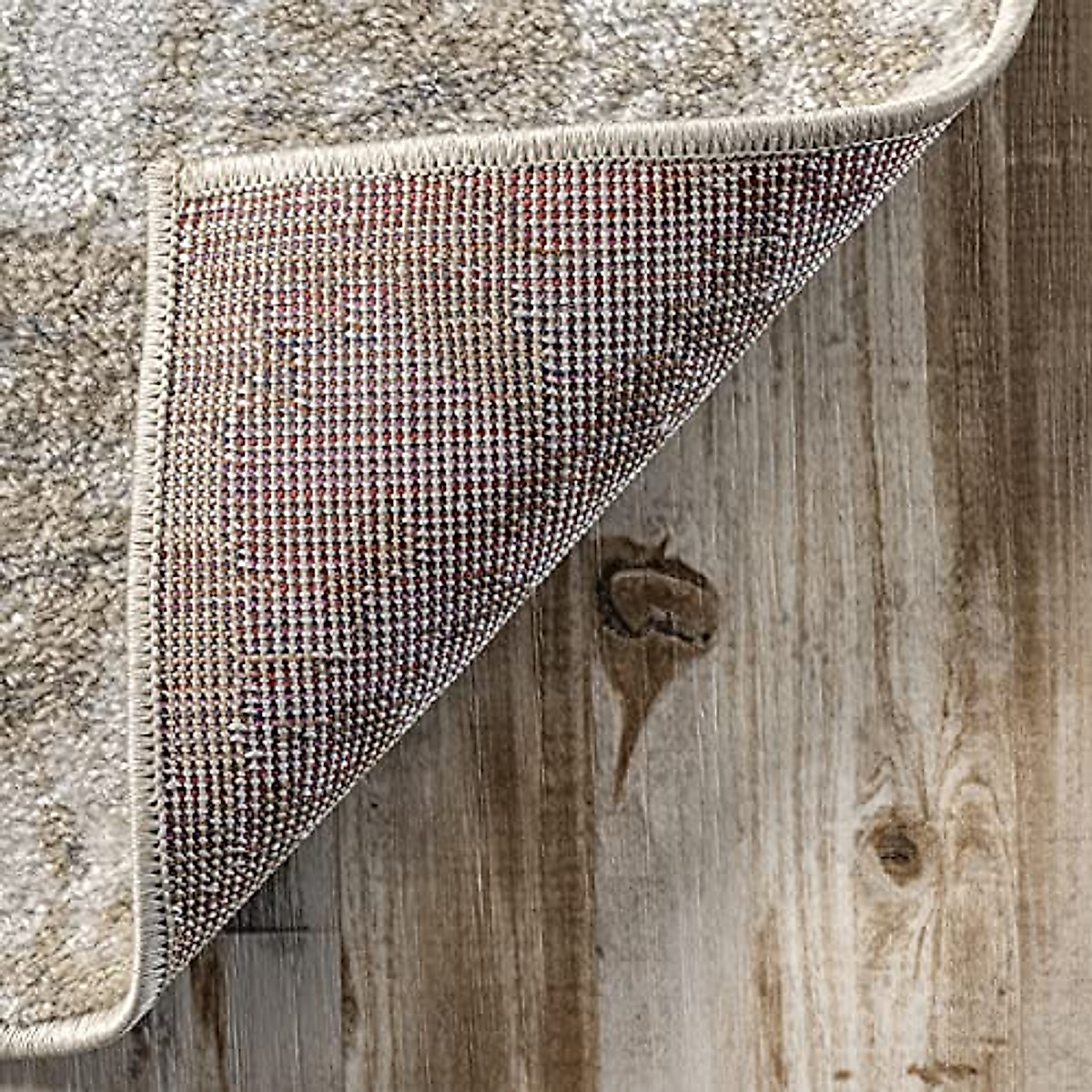 nuLOOM Deedra Modern Abstract Area Rug - 5x8 Area Rug Modern/Contemporary Beige/Ivory Rugs for Living Room Bedroom Dining Room Kitchen