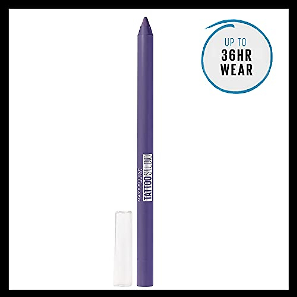 Maybelline TattooStudio Sharpenable Gel Pencil Longwear Eyeliner Makeup, Rich Amethyst, 0.04 oz.