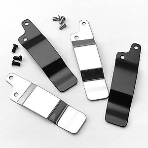 BRASSU Stainless Steel Pocket Knife Clip Knife DIY Parts (Size : Yellow)