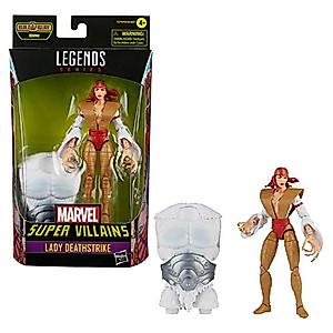 Marvel Legends Series 6-inch Collectible Lady Deathstrike Action Figure, Includes 1 Build-A-Figure Part(s), Premium Design