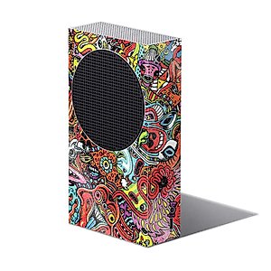 MIGHTY SKINS Glossy Glitter Skin Compatible with Xbox Series S - Acid Trippy | Protective, Durable High-Gloss Glitter Finish | Easy to Apply and Change Styles | Made in The USA (GL-MIXBSERS-Acid Trippy)