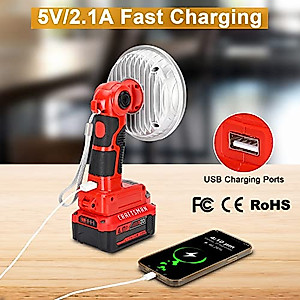 Taingwei 2000LM LED Work Light for Craftsman V20 Battery, 20W Flashlight for Camping, Car Repairing, Emergency and Job Site Lighting