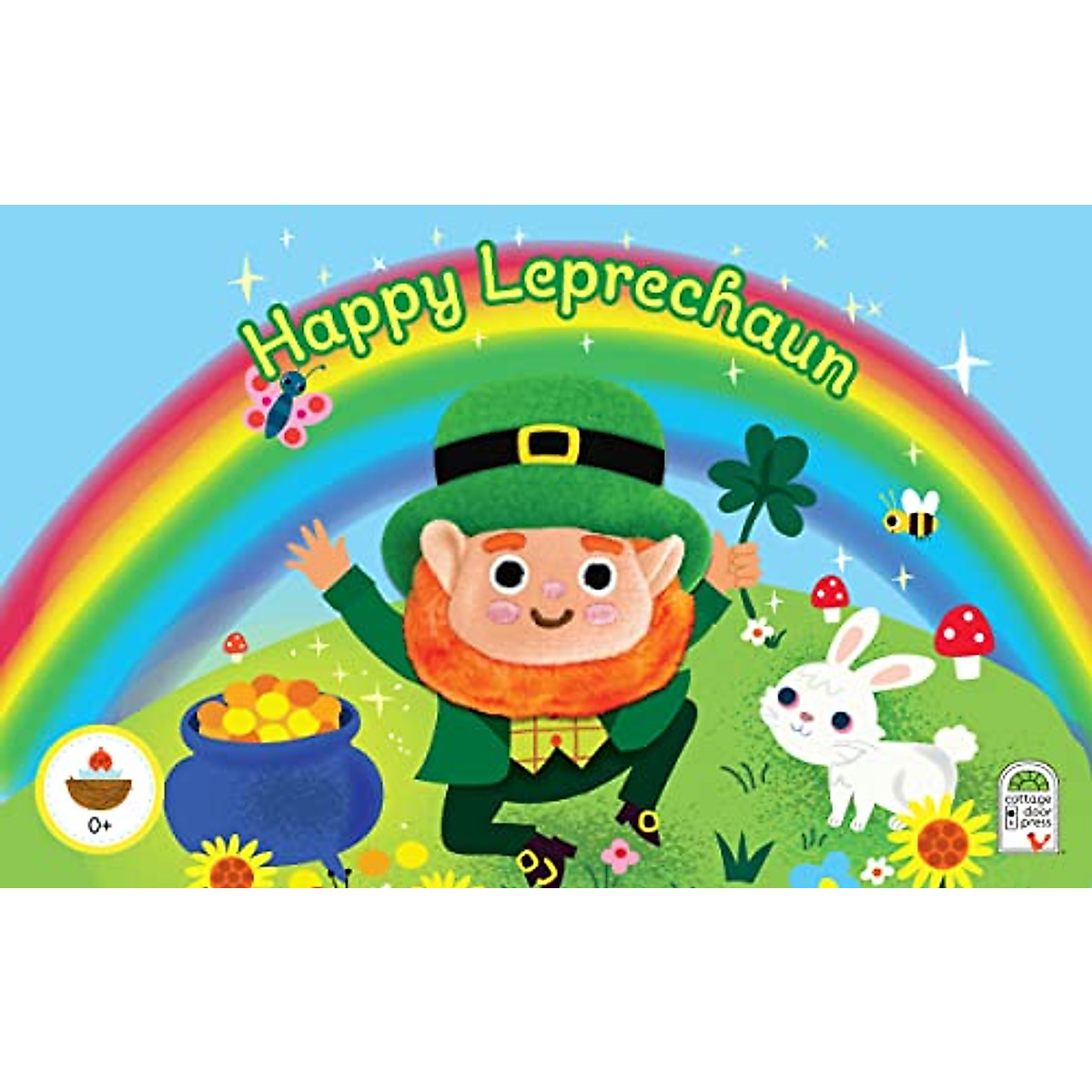 Happy Leprechaun Finger Puppet Plush St. Patrick's Day Board Book Ages 0-4 (Finger Puppet Board Book)