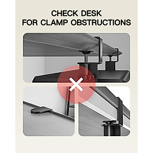 HUANUO Keyboard Tray Under Desk, Ergonomic Corner Keyboard Tray with 45° Adjustable C Clamp for L Shaped Desk, Slide Out Computer Keyboard & Mouse Tray, 27.28" W x 11.85" D, Black