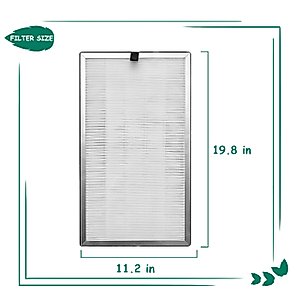 Asheviller Replacement Filter, Compatible with MA Series 112 V2.0 Air Purifier,3 in 1 Pre-filter, H13 True HEPA Filter and Activated Carbon Filter, 2 Pack