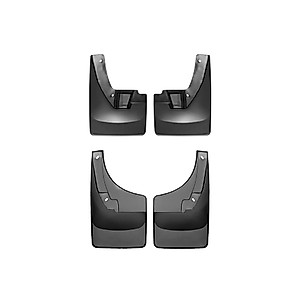 WeatherTech Custom No Drill Splash Guard MudFlaps for Ram Truck 1500, Ram 1500 Classic, Ram Truck 1500 Classic, Ram 1500 - Front & Rear Set (110024-120024), Black
