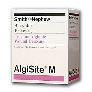 AlgiSite M Calcium Alginate Dressings - 4" x 4"