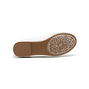 Dream Pairs NINA-100 Mary Jane Rhinestone Embelishment Slip On Versatile Ballerina Flat (Toddler/ Little Girl) New ,White(2)