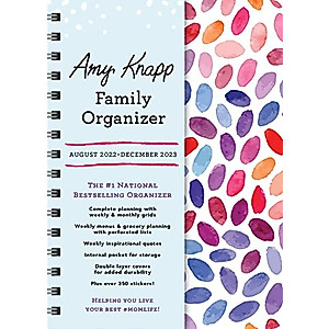 2023 Amy Knapp's Family Organizer: The #1 National Bestseller! 17-Month Weekly Mom Planner (Thru December 2023)