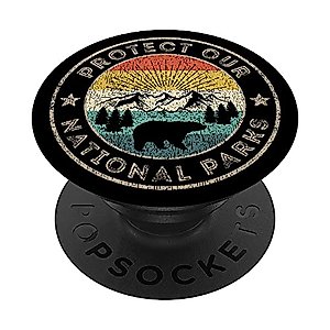 Protect Our National Parks Retro Hiking PopSockets Swappable PopGrip
