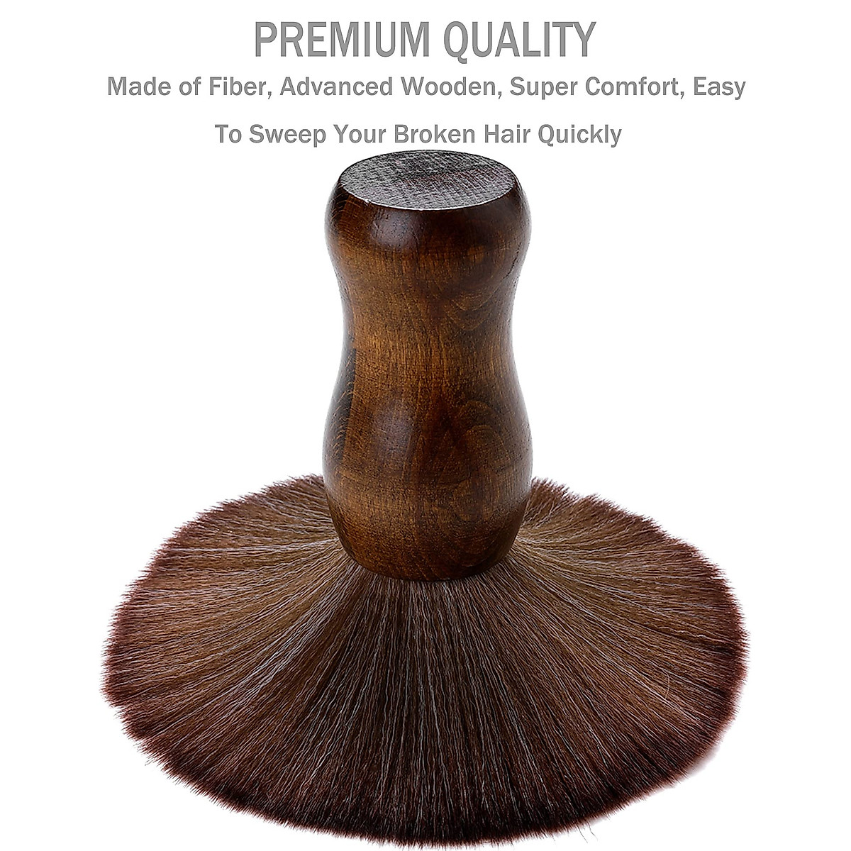 Barber Neck Duster Brush - Borogo Professional Barber Large Hair Cutting Cleaning Hairbrush Styling Tool (Neck brush+Black brush)