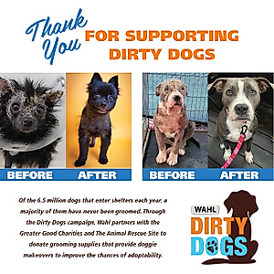 Wahl USA Pet Refresh Cleaning Wipes for All Dog Breeds - Use on Ears, Nose, Paws, Bottom, & Sensitive Areas - 50 Wipes - Model 820017A