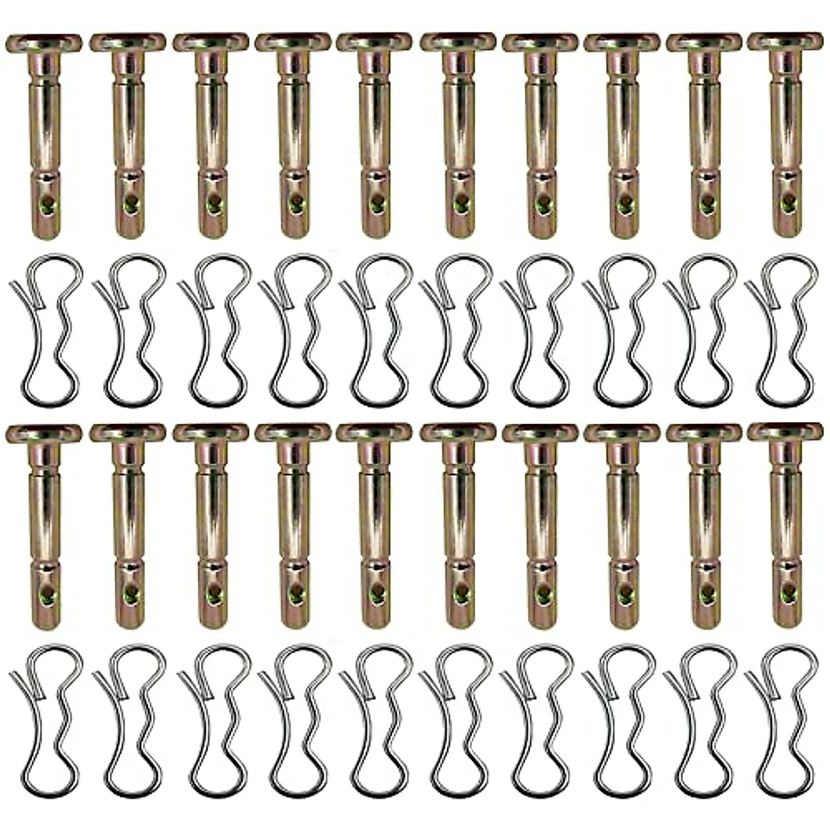 20 Pcs 738-04124A and 714-04040 Shear Pins and Cotter Pins for Cub Cadet MTD Troy Bilt Snow Throwers