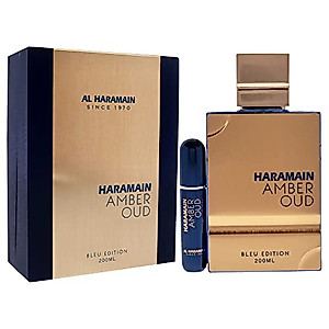 Al Haramain Amber Oud Blue Edition for Men Eau de Parfum Spray, 6.7 Ounce