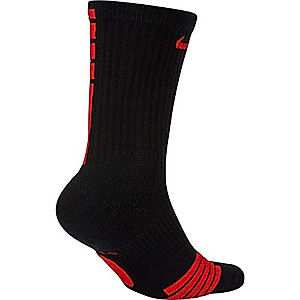 Nike Elite Basketball Crew Socks Black/University Red Size Medium
