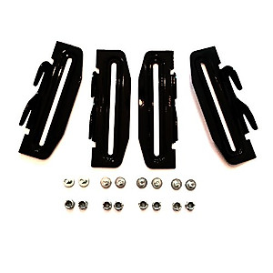 #35 Bed Frame Conversion Brackets, Four Down Hooks, Priority Mail Shipping. Bolt-On to Hook-On, Headboard to Foot Board, Bed Frame Adapter Plates, 2 Inch Height Adjustment. Pack of 4