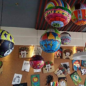 Crafare 2 Pack 8 Inch Large Foam Balls White Smooth for Wedding Holiday Christmas Crafts Making and School Projects DIY