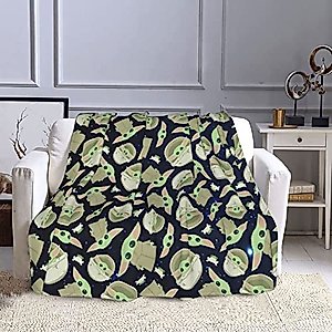 Throw YD Blanket Flannel Fleece Bed Blanket Cozy Soft Plush For Couch Sofa Living Room Blanket For Kids Adults 50" X 60"