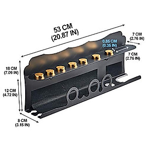 Wall Mount Holder for Dyson Airwrap Styler, for Dyson Supersonic Hair Dryer, Organizer Stand Storage Rack for Curling Iron Wand Barrels Brushes Diffuser Nozzles for Home Bedroom Bathroom