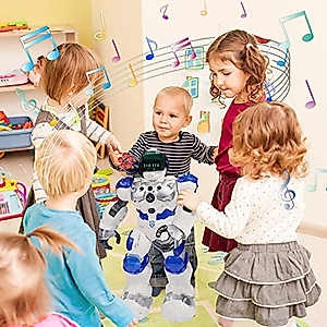 YESTA Large RC Smart Robot Toys for Kids,Remote Control Singing,Dancing and Battle,Moonwalking,Gesture Sensing,Soft Darts Shooting,Programmable Interactive,Gift Present for 3 4 5 6 7 8 Year Old Kids.