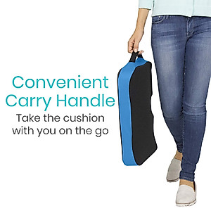 Vive Hemorrhoid Pillow - Donut Cushion for Pain & Pressure Relief, Surgery Recovery, Postpartum, Pregnancy - Men, Women Hemorrhoidal Seat - for Sitting, Office Chair, Car - Portable, Memory Foam