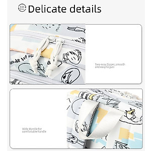 FITSEN Kawaii Backpack Graffiti and Letter Style Bookbag Aesthetic Outdoor Daypack (Grey)