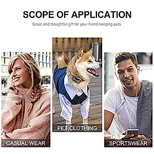 Balacoo 10pcs Wooden Pet Apparel Hangers Pet Clothes Hangers Pet Drying Rack Hangers Dog Clothing Hanging Rack Ultra Thin Space Saving Hook (14x14cm)