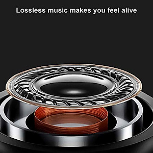 OCUhome Earbuds, Earbud Headphones with Microphone, H002 Dynamic HiFi Stereo in-Ear Sport Earphone Heavy Bass Earbuds Compatible with Various Mobile Phones Golden