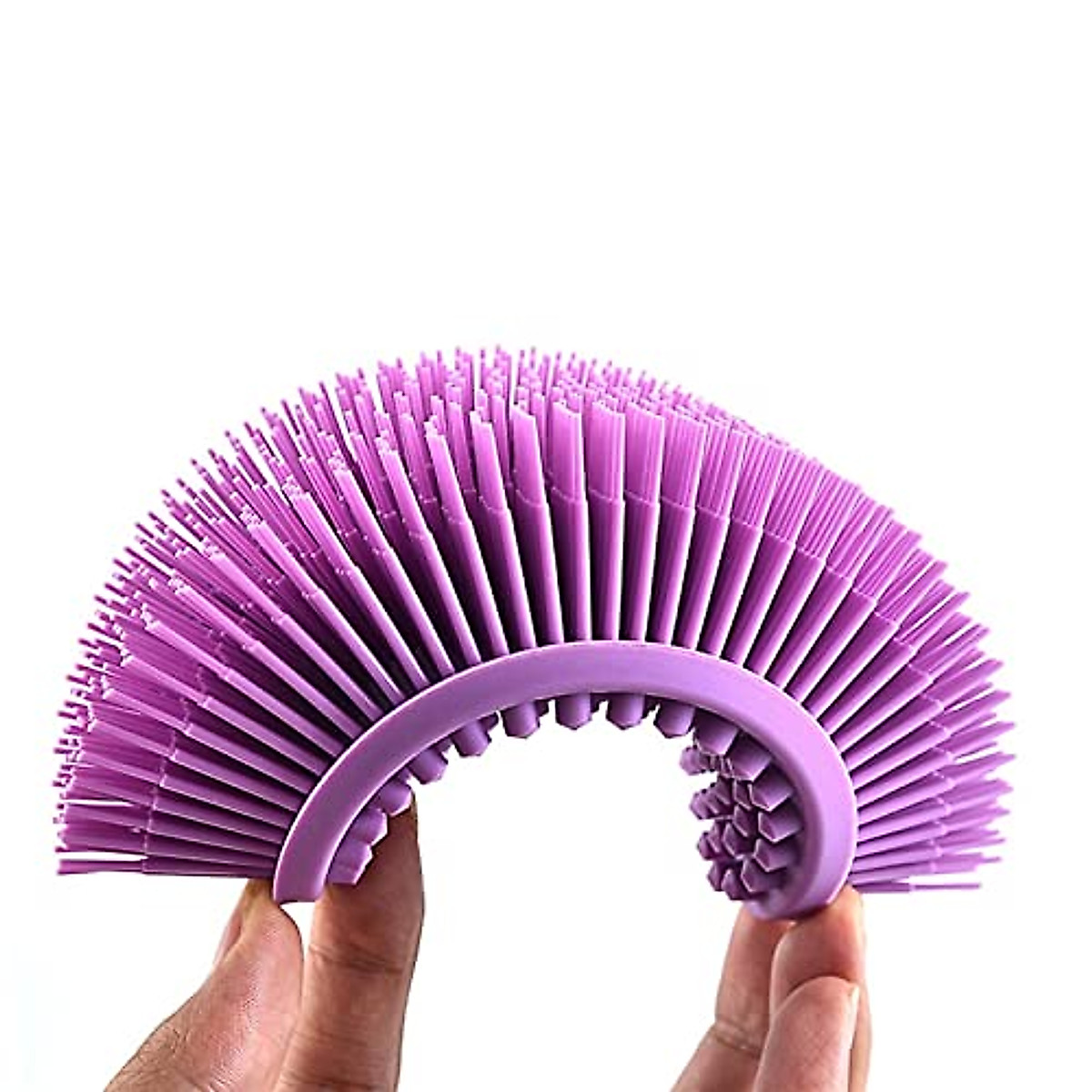 INGVY Dry Brushing Body Brush Soft Silicone Body Brush Bath exfoliating Skin Suitable for Bath Shampoo Facial Massage Brush Supplies Direct Sale (Size : Pink)