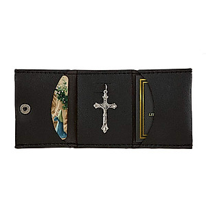 Daily Devotional Wallet with Mini Book of Healing Prayers, Holy Card and Sacred Medal, 2 X 3 Inches