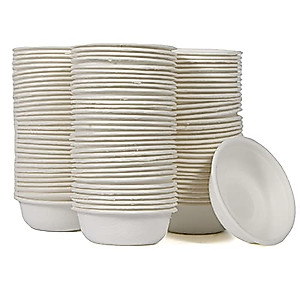 WOLEDOE 100Pcs Biodegradable Crested Gecko Food Cups, 1oz Reptile Feeding Dish