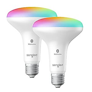 Sengled Alexa Light Bulbs, Smart Flood Light Bulb Color Changing, BR30 Smart Light Bulb Multicolor, RGBW Dimmable LED Bulb 65W Equivalent E26 Recessed Bluetooth Light bulb, No Hub Required, 2 Pack