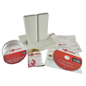 Bowdabra Bow Maker Kit, Large Bundle with 100yd Silver Bow Wire for Creating Ribbon Gift Bows, Swags, Decorations, Hair Bows, Party Favors, Corsages, Wreath Bows, Christmas Decor