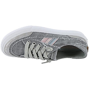 Blowfish Womens Alex Slip-on Fashion Sneaker Grey 7 M