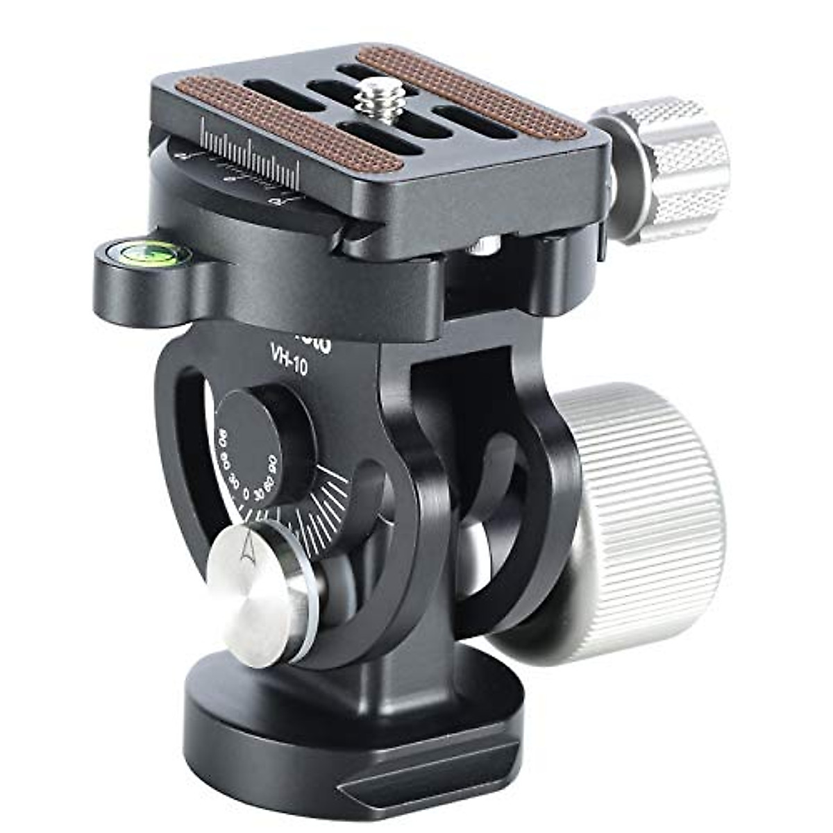 LEOFOTO VH-10S Monopod Two Way Tilt Head Arca Compatible w Large Comfort Knob