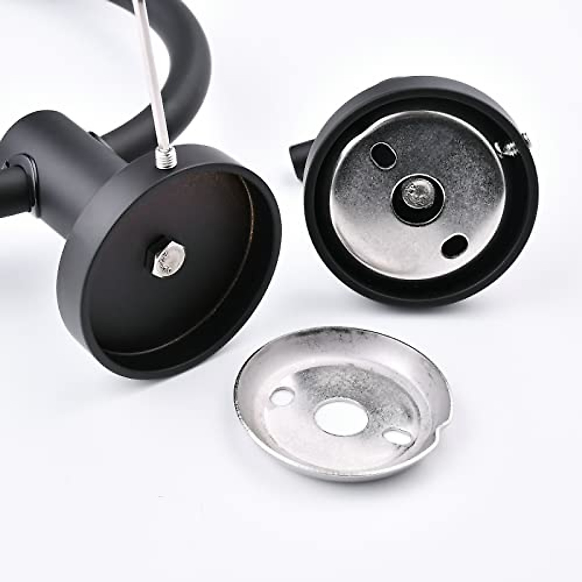 Adjustable Retractable Towel Bar 16”to 26”, SHUNLI Black Bathroom Towel Rack Bath Hand Towel Holder Flexible, Wall Mounted/SUS304 Stainless Steel