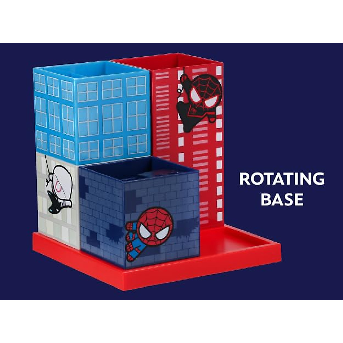 Paladone Spiderman Official Licensed Comic Book Desktop Organizer, Gamer and Comic Series Fan Decor and Gift, Nostalgic Marvel Superhero Desk and Table Accessory