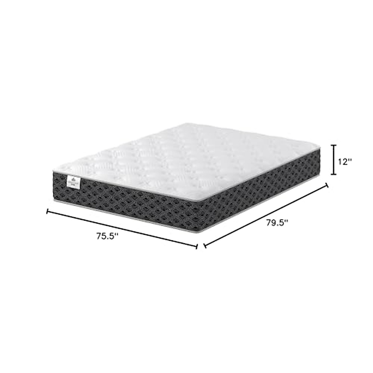 Kingsdown Cushion Firm Innerspring Mattress King, Cooling Gel Foam Layer Multi-Layered Comfort Cool Sleep Quilted Top Luxury Mattresses 12-Inch, Prime Owington
