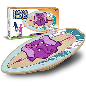 WALIKI Wood Balance Board | Ages 3-8 | Toddlers and Kids | Pink
