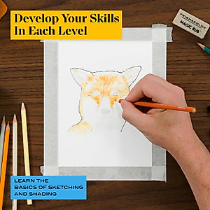 Prismacolor Technique, Art Supplies with Digital Art Lessons, Animal Drawings Set, 26 Count & Technique, Art Supplies and Digital Art Lessons, Nature Drawing Set, 26 Count